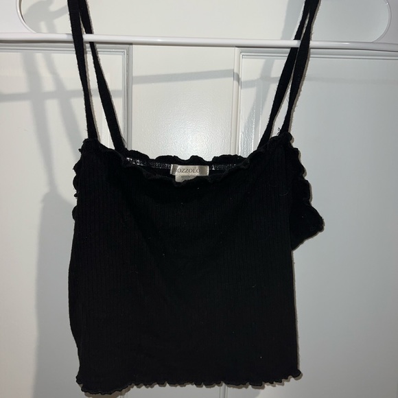 Bozzolo | Tops | Bozzolo Black Spaghetti Strap Crop Top | Poshmark